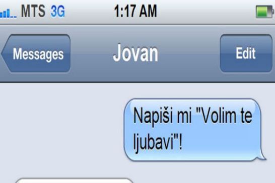 SMS DANA: Kad napišeš djevojci ono što stvarno misliš ← Ludo do bola!